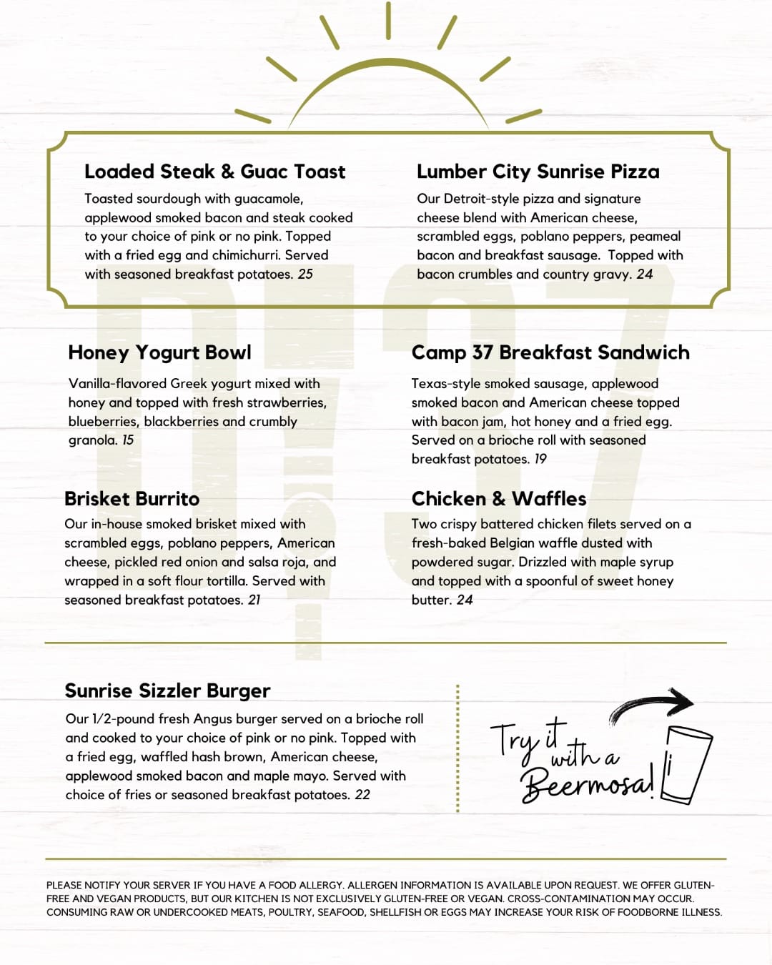 Menu - District 37 Kitchen and Tap House